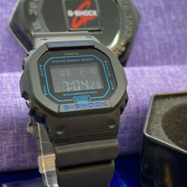 Casio G-Shock Illuminator (DW-5600BBM) Wrist Watch Module 3229 w ...