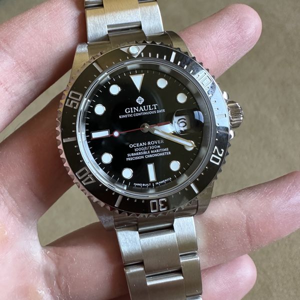 [$1,600 USD] FS : Ginault Ocean Rover II Date, Black Bezel ...