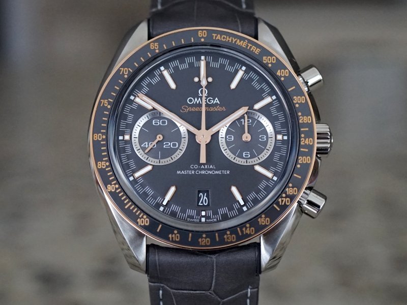 FSOT: Omega Speedmaster Chronograph Gray and Rose Gold bezel ...