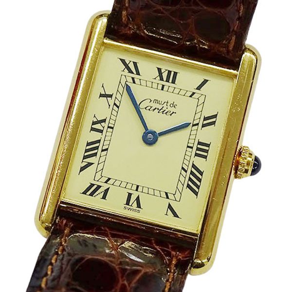 Cartier Cartier Watch 590005 Mast Tank Vermeil 925 Square Quartz Boys ...