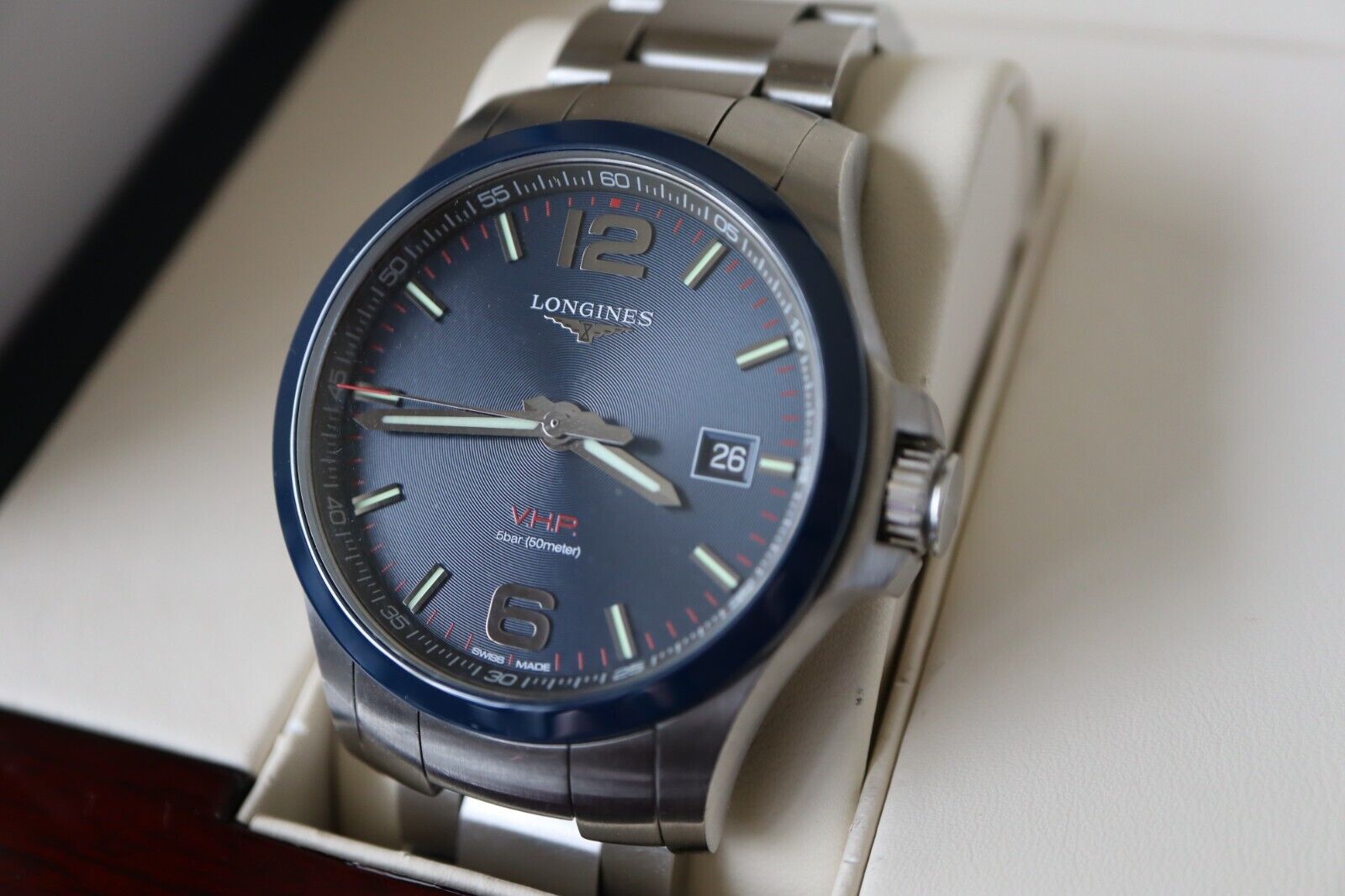 Longines Conquest V.H.P. 43 (L3.729.4.96) Price Guide & Market Data ...