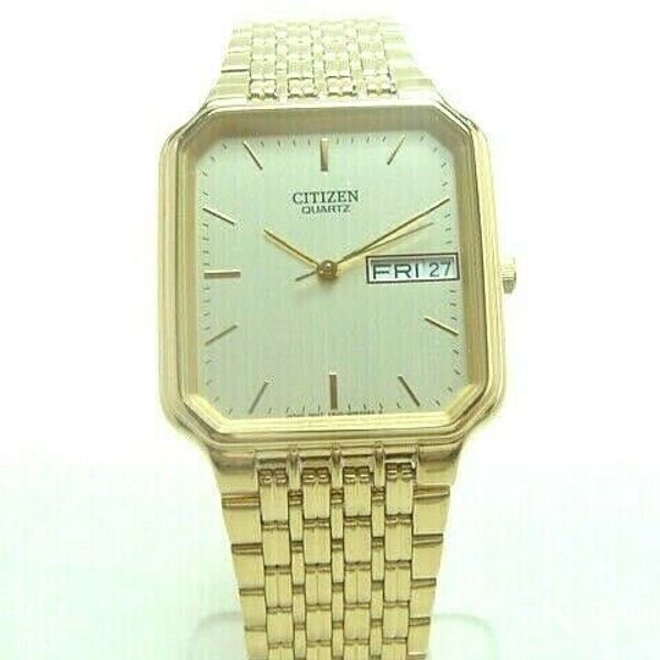 Citizen Gold tone Quartz Men's watch Octagon shape | WatchCharts ...