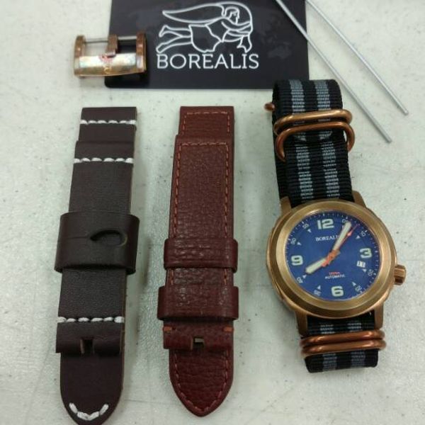 FS. Borealis Batial blue with date. Extra straps. | WatchCharts Marketplace