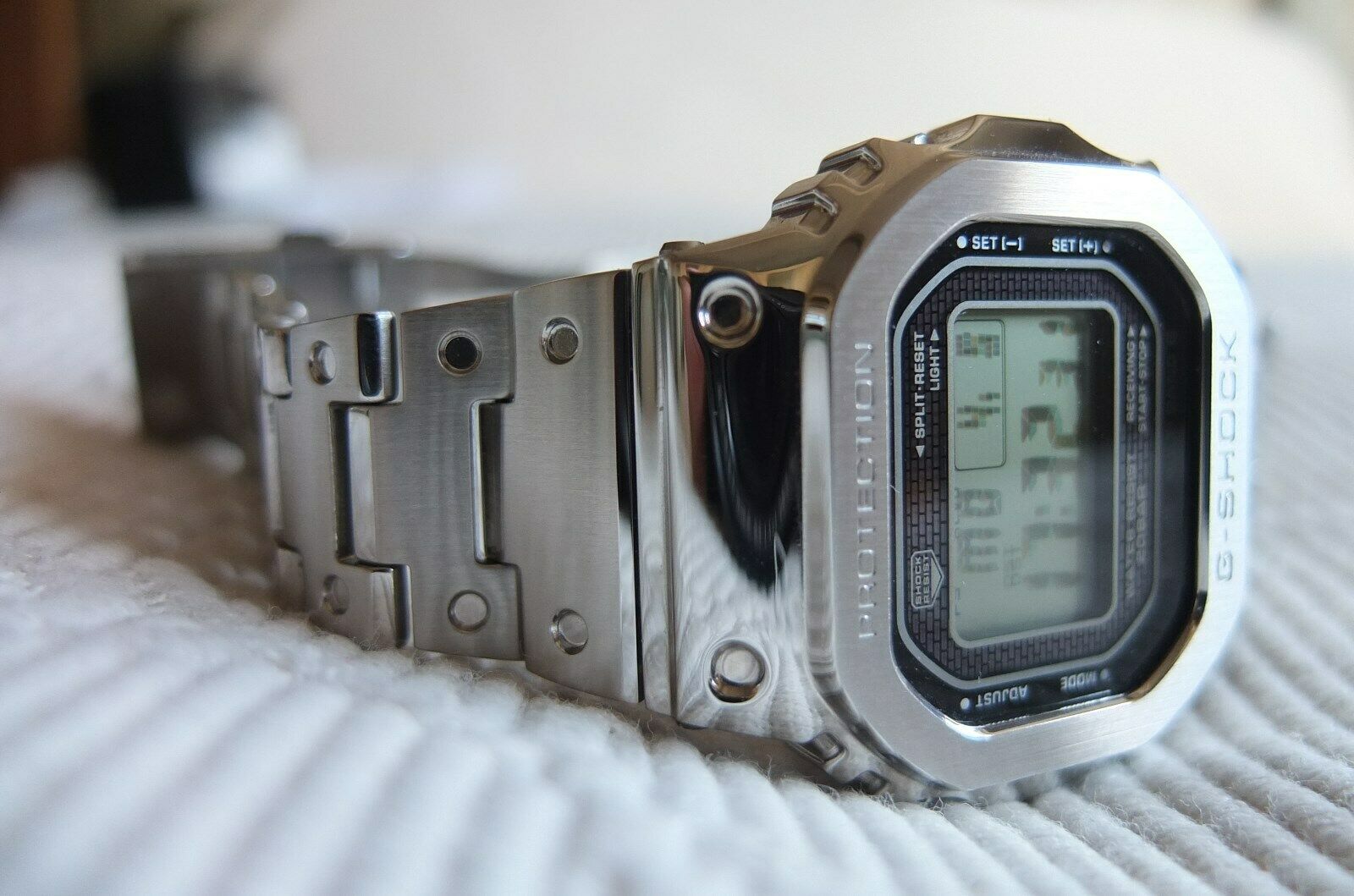 CASIO 'Full Metal Jacket' G-Shock GMW-B5000D-1ER Ltd. Bluetooth Solar ...