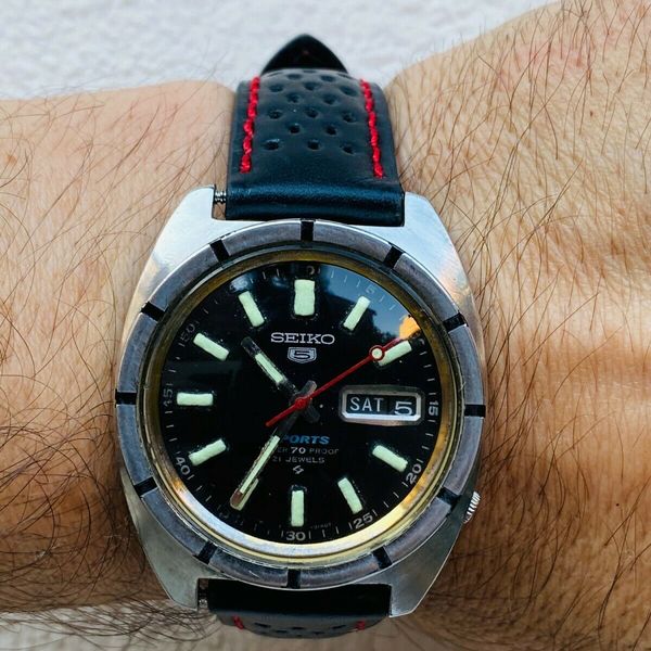 SEIKO 6119-8140 SPORTS 5 WATER PROOF VINTAGE PERFETTE CONDIZIONI JDM ...
