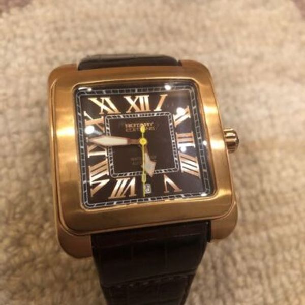 Men's Rotary Editions 1895 Series 700 Automatic Rose Gold SS Skeleton ...