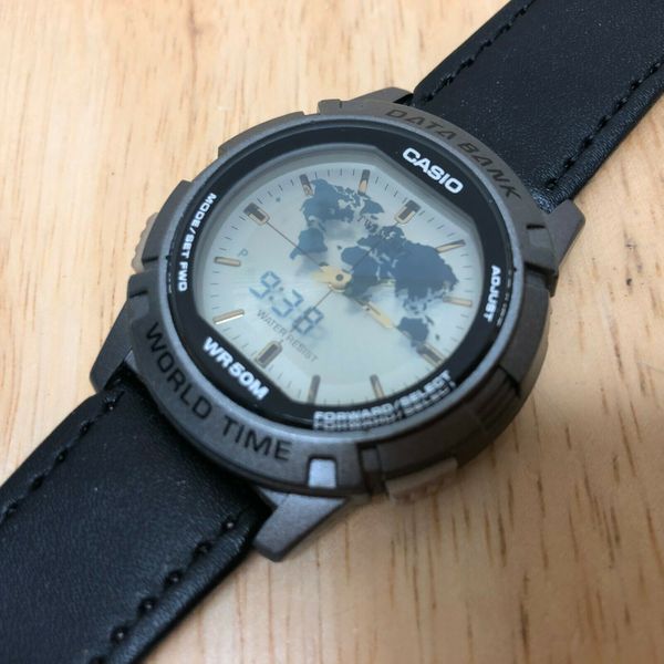 Vintage CASIO ABX-20 Twincept Analog Digital Alarm Chrono Watch Hour ...
