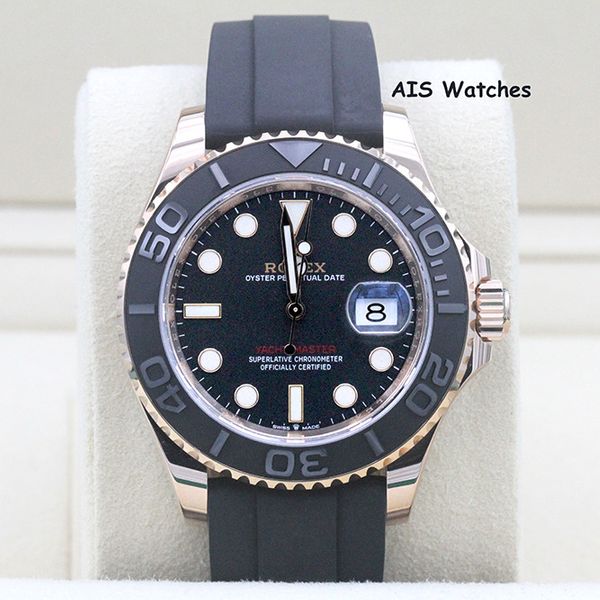 FSOT: Rolex Yachtmaster 126655 Everose Gold 40MM OysterFlex Strap Box ...