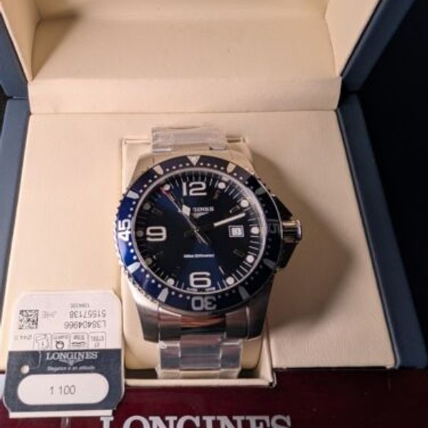Longines HydroConquest 44MM Blue Dial Steel Men's Watch L37404966 ...