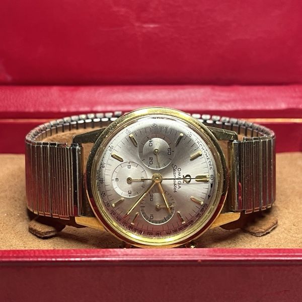 VTG Omega Seamaster 14k FAB. SUISSE Chronograph Watch ref. 203 257 .66 ...