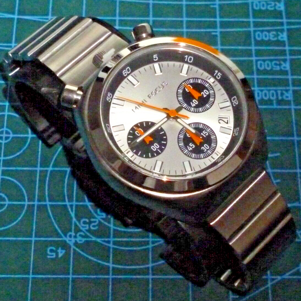 Men's Vintage Citizen Style BullHead Mini Focus Chronograph Watch New ...