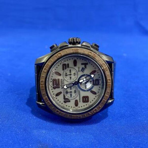 Citizen EcoDrive Chronograph H504-S089085 Men's Wristwatch (33521-3 ...
