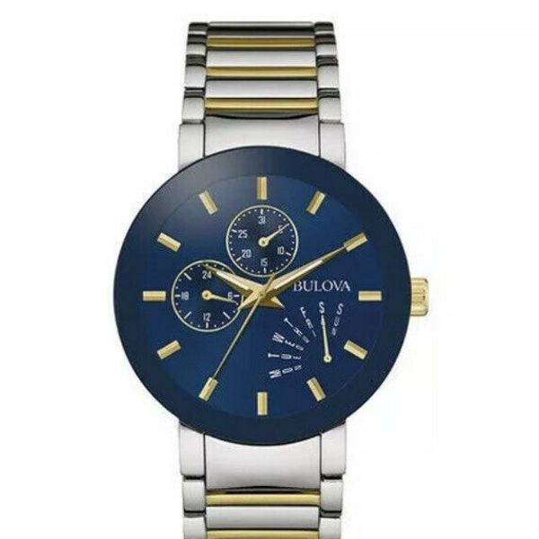 Bulova Men’s Classic Two-Tone Stainless Steel with Day/Date Watch ...