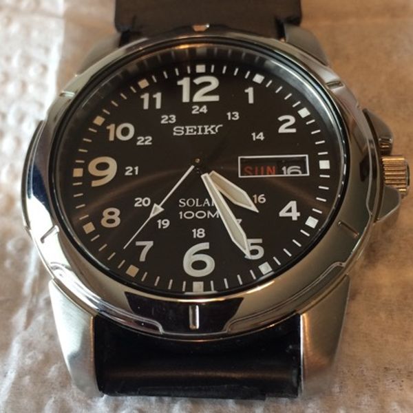 SOLD: Seiko Solar Field Watch SNE095 $60 | WatchCharts