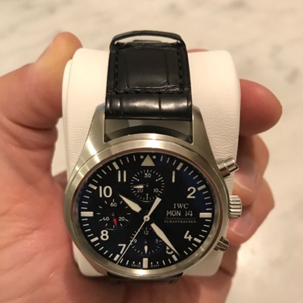 IWC 3717 Pilot Chronograph FSO Beautiful Condition | WatchCharts ...