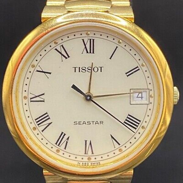 Tissot Seastar N580 Quartz Watch Working & Keeping Time New Battery ...