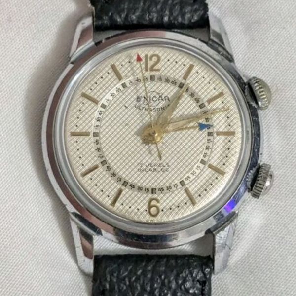 Vintage Enicar Ultrasonic 17 Jewel Alarm Watch | WatchCharts Marketplace