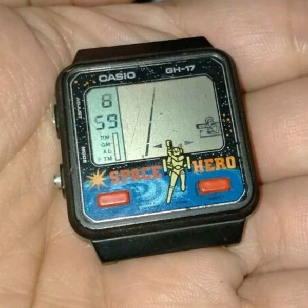 Casio Game Watch Aero Batics GA-7 With Casio Space Hero GH-17 Front ...
