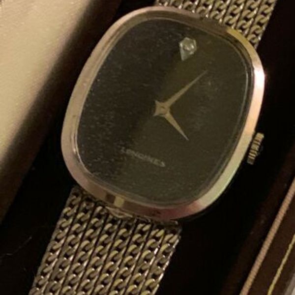 Vintage Longines Diamond Ellipse Watch 60s-70s 10kt WG Filled White ...