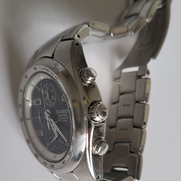 Vintage Casio Edifice Chronograph WR100M Quartz Watch EF-501 ...