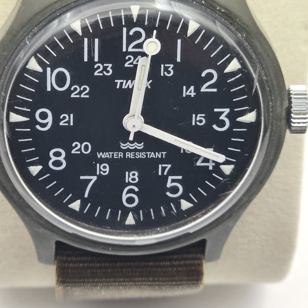 Vintage Timex Watch Mens Green MacGyver Camper Mechanical Watch Works ...