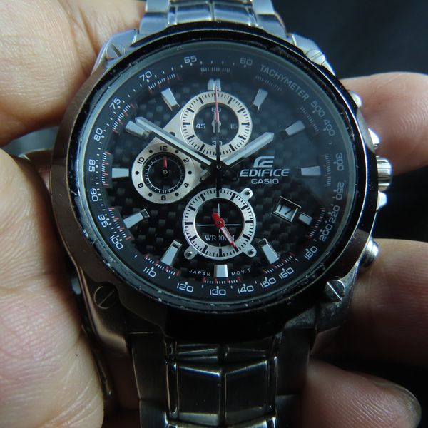 EF-524 Casio Edifice Chronograph WR 100M Quartz Men Watch | WatchCharts ...
