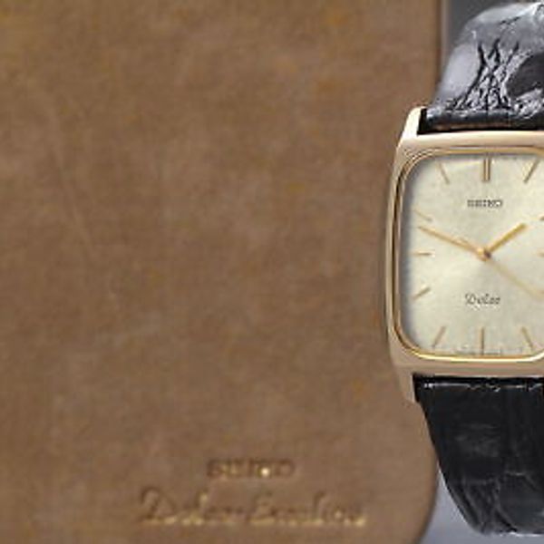 [MINT w/Case] SEIKO Dolce 8N41-5070 28mm Gold Dial Quartz Men's Watch From JAPAN | WatchCharts ...