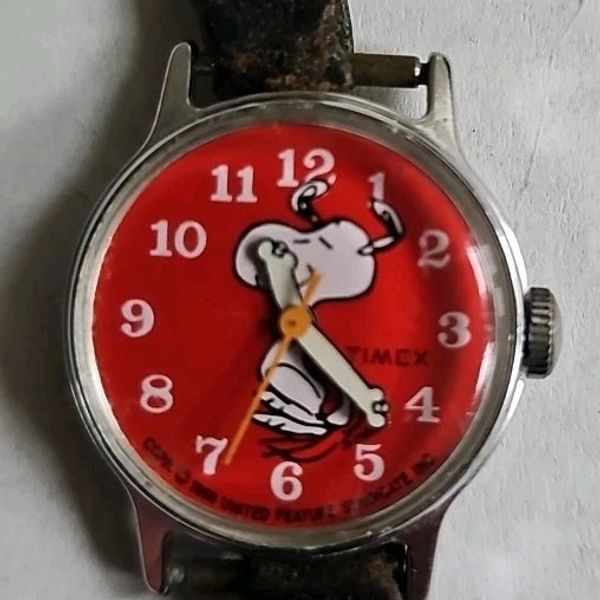 Timex Peanuts Snoopy Mechanical Watch With Red Dial | WatchCharts ...