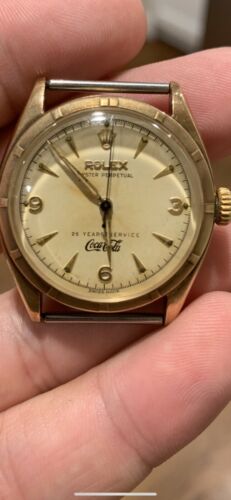 1950s Rolex Model 6085 Depose 25 Years Of Service Coca Cola Retirement ...