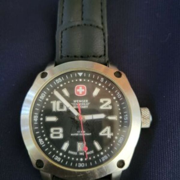 Swiss military 79375 Wenger Mens Outback Swiss Watch new battery ...
