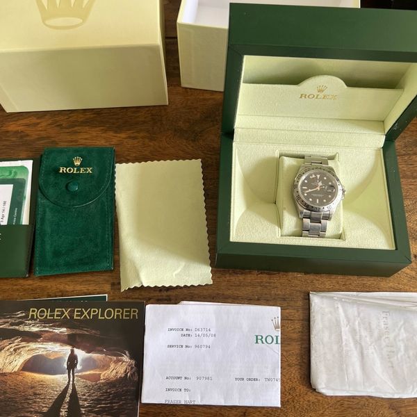 Rolex Explorer II 16570 Black Dial Full Set Original Receipt 2007 ...