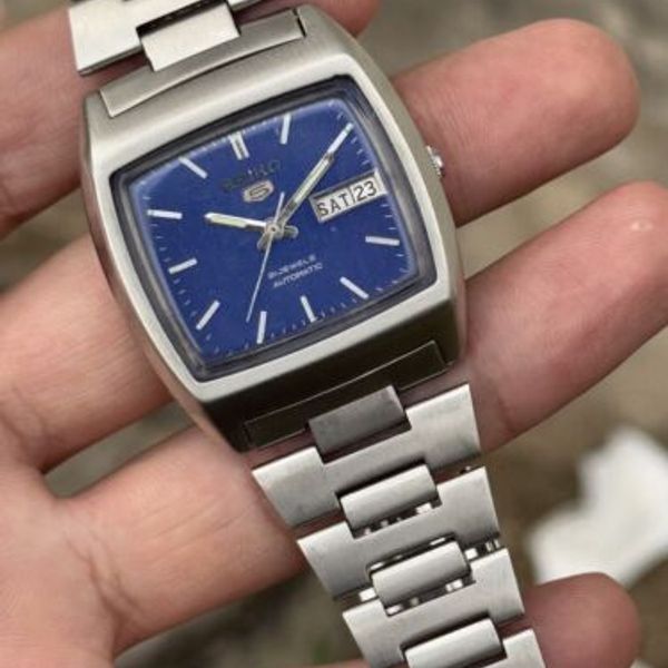 Vintage Seiko 5 Tv Shape Automatic Day/Date Mens Watch | WatchCharts ...