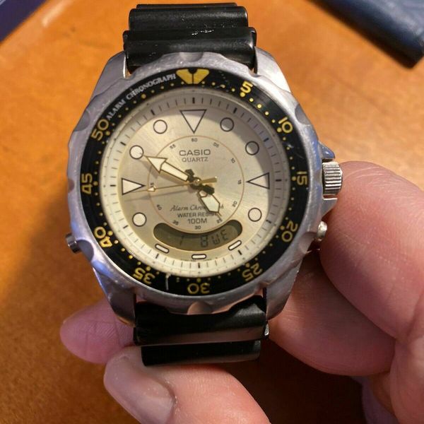 Casio Analog Digital Quartz Watch AD-520 Smiley RARE! | WatchCharts