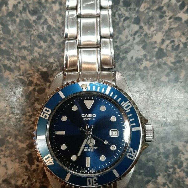 casio mens watch MTD-1010 exellent condition, fresh battery *clean ...