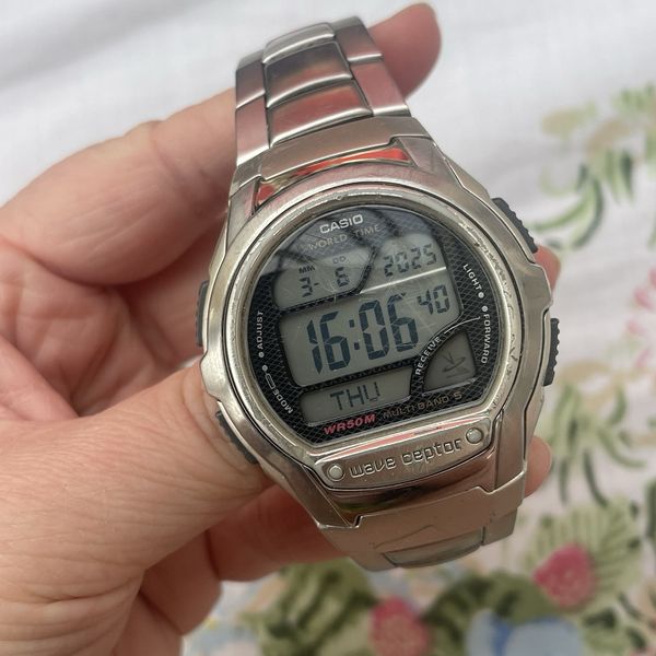 Casio Wave Ceptor Mens Digital Quartz Watch 3053 WV-58U | WatchCharts ...