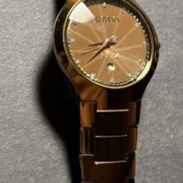 RADO JUBILE DIAMOND UNISEX TUNGSTEN, GOLD PLATED, STEEL WATCH ...
