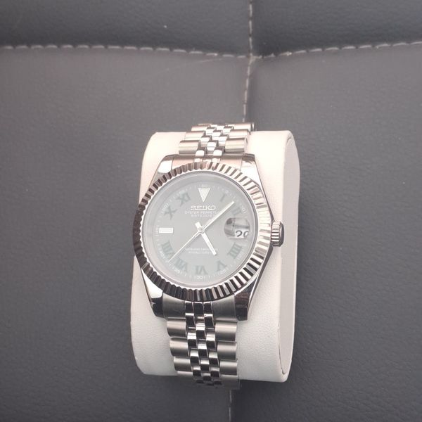 Wimbledon Datejust Seiko Mod Watch 41mm - Jubilee Bracelet ...