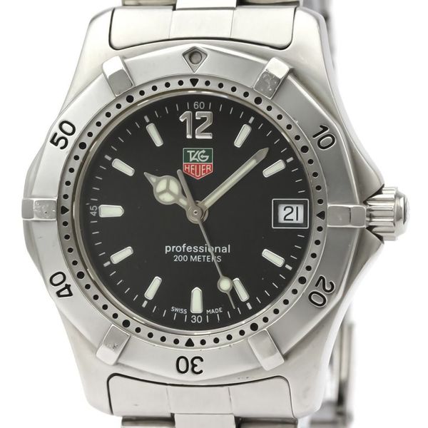 TAG HEUER 2000 Series Professional Stainless Steel Quartz Men's Watch WK1110 (Exterior Finished ...