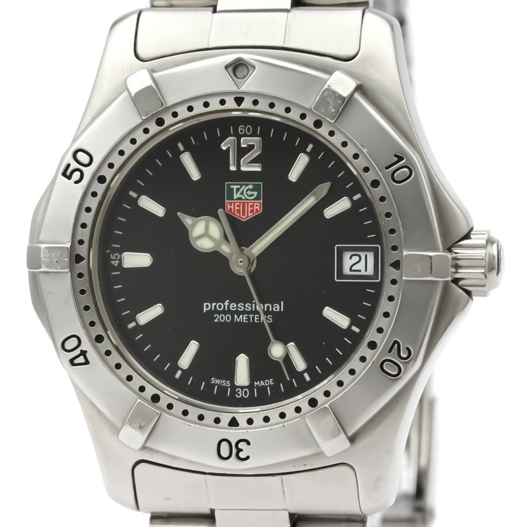 TAG HEUER 2000 Series Professional Stainless Steel Quartz Men's Watch WK1110 (Exterior Finished ...