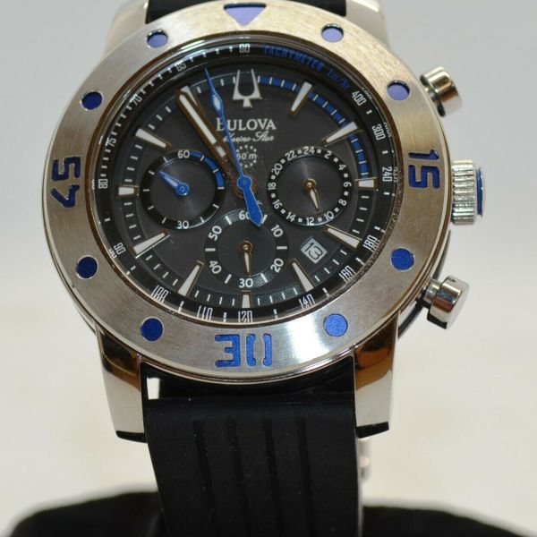 Bulova Marine Star Diver's Watch C876990 Chronograph 50M WR Stainless ...