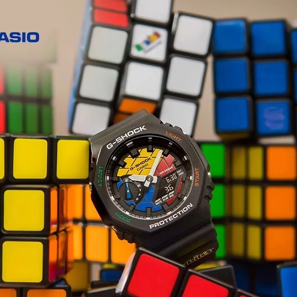 Casio G-SHOCK Rubik's Cube GAE-2100RC-1A Limited Edition | WatchCharts ...
