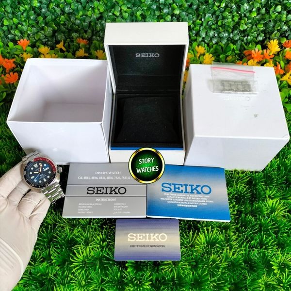 RARE SEIKO JDM Exclusive SBDY017 Turtle PADI Pepsi Red Blue Prospex ...