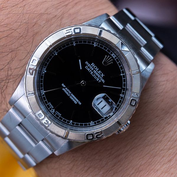 FS: 2002 Rolex Datejust Turn-O-Graph Ref. 16264 | Black Dial ...