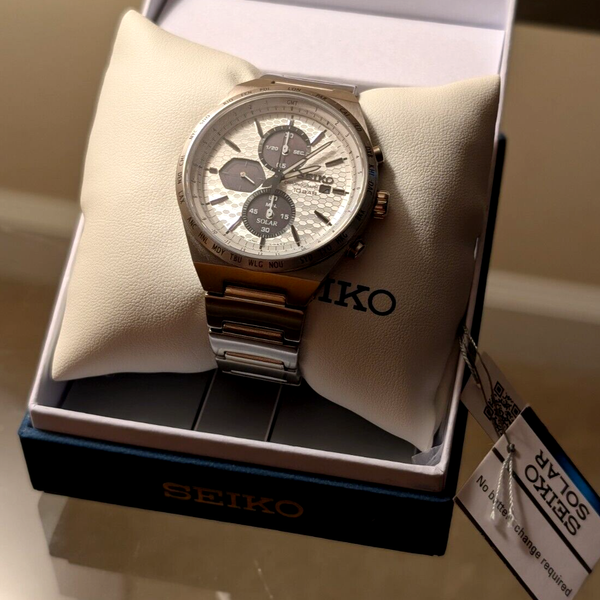 [CUSTOM] Seiko Solar White Dial Men's Watch SSC769P1 - Japan Exclusive ...