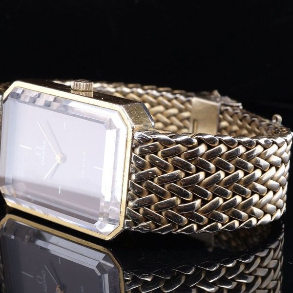 RARE Vintage 1970s Omega Deville Emerald G/P Watch Andrew Grima 511.477 ...