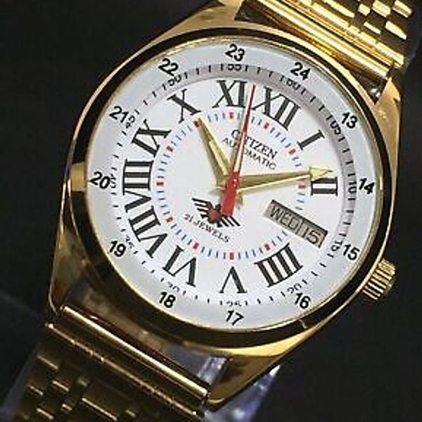 Citizen Automatic Men's 21-Jewels Day & Date Japanese Wrist Watch-8200 ...