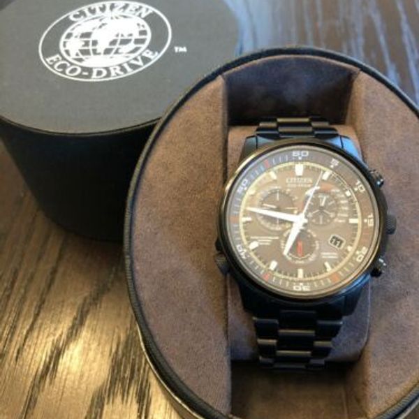 CITIZEN E650-S091071 ECO-DRIVE MENS PERPETUAL CALENDAR BLACK WATCH ...