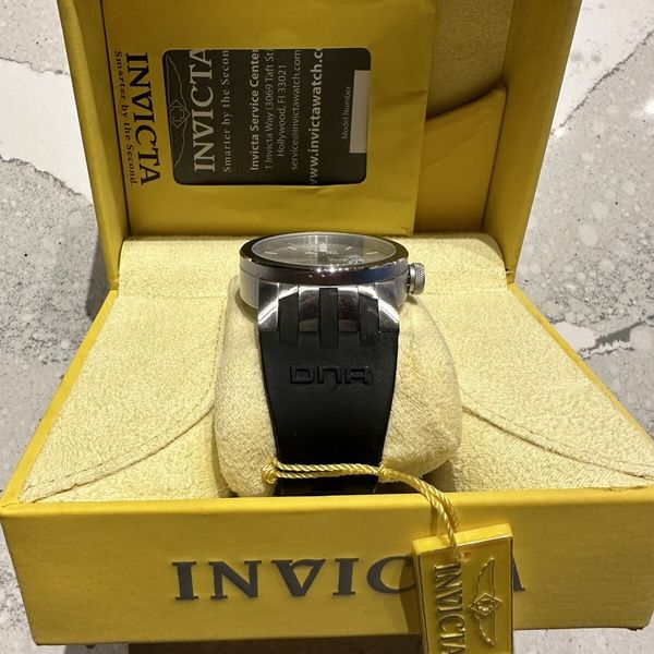 Invicta DNA Quartz Date Silver Dial Men's Watch | WatchCharts Marketplace