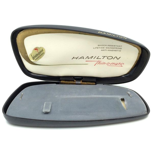 Scarce Vintage Hamilton Thin-O-Matic Automatic Men's Watch Box ...