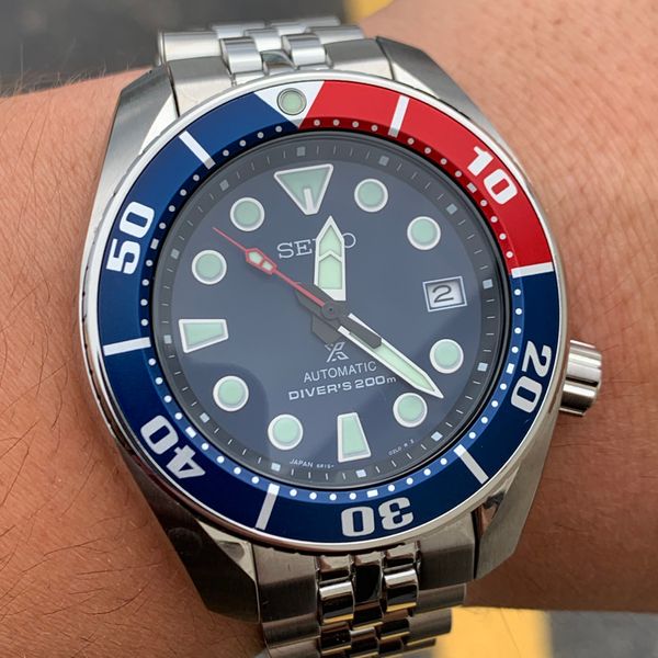 FS: Seiko Pepsi Sumo SBDC057 w/ Strapcode Jubilee and Crafter Blue ...